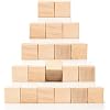 20 piezas cubos madera pino, 20 mm cubos de madera decoración en blanco ...