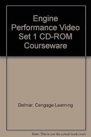 Engine Performance Video Set 1 CD-ROM Courseware: Delmar, Cengage ...