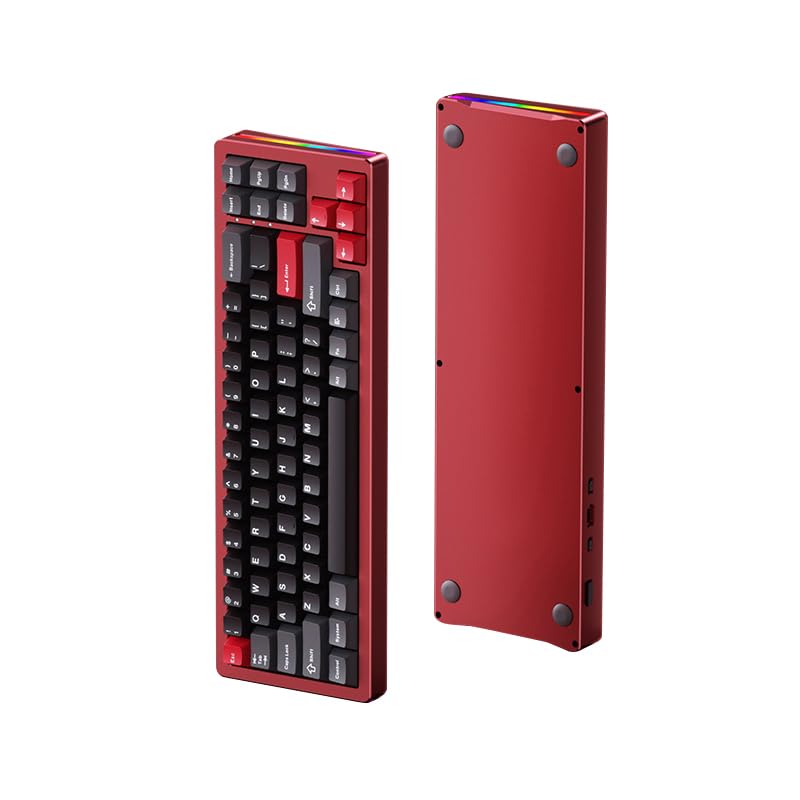 Wireless Mechanical Gaming Keyboard With RGB Side Light, 2.4G Computer ...