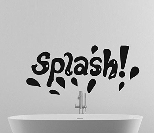 ARWY Splash Wall Sticker for Hand wash Wall Sticker splas Letter Black ...