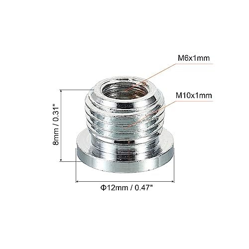 PATIKIL Gooseneck Tube Connection Thread, 5 Pack M10 Male to M6 Fine ...