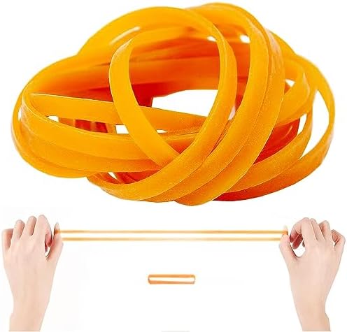 MINGZE 100 Pcs Large Rubber Elastic Bands, Heavy Duty Elastic Bands for ...