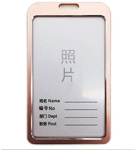 Dotpot i Cards-Natural Hard Metal (Aluminum Alloy) ID Card Holder/Badge ...
