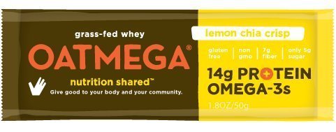 Amazon.com : Oatmega Bar Lemon Chia Crisp Box/ 12 by Oatmega Bar ...