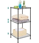Amazon.com: Doredo 4 Tier Narrow Wire Shelving Unit, Adjustable Narrow ...