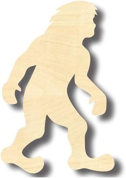 Amazon.com: Unfinished Wood Bigfoot Shape Craft up to 46" DIY 3" / 1/2"
