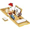Amazon.com: Premium Bathtub Tray Caddy - Bath Tray Bamboo Expandable ...