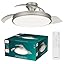 Philips LED Ceiling Light and Retractable Nickel Ceiling Fan with ...