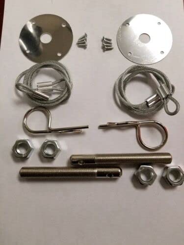 Amazon.com: Universal Stainless Steel Hood Pins / Bonnet Lock Pin Kit ...