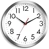 Amazon.com: DAXSMY 12 Inch Wall Clock Battery Operated Silent Non ...