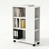 Amazon.com: LYSSLYSS Rolling Storage Cabinet with Wheels, Mobile Office ...