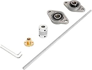 Lead Screw, T8 Lead Screw Lead 8mm 500mm 400mm 350mm 200mm 100mm ...