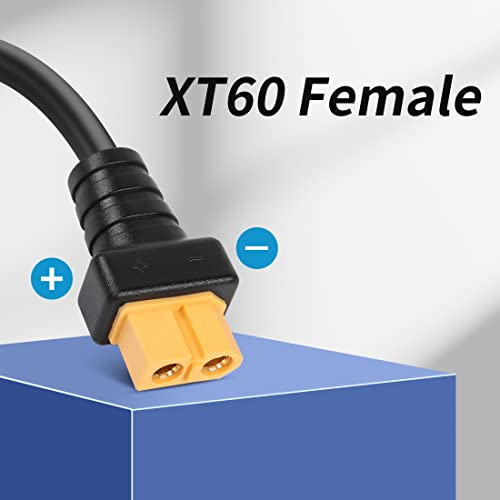 XT60 to DC Adapter Cable YACSEJAO XT60 Male Bullet Connector to DC7.4mm ...