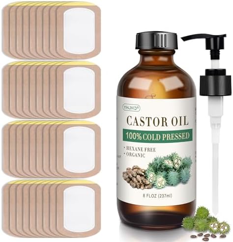Amazon.com: 20Pcs Castor Oil Pack Wrap,No Washing Self Adhesive with ...