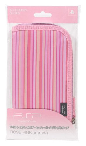 Amazon.com: Sony PSP Portable Soft Zipper Pouch Bag - Rose Pink - Sony ...