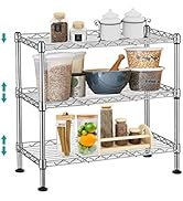 Amazon.com: Doredo 5 Tier Wire Shelving Unit With Wheels, Adjustable ...