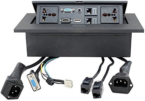 Amazon.com: Conference Table Connectivity Box Data Port Hidden Power ...