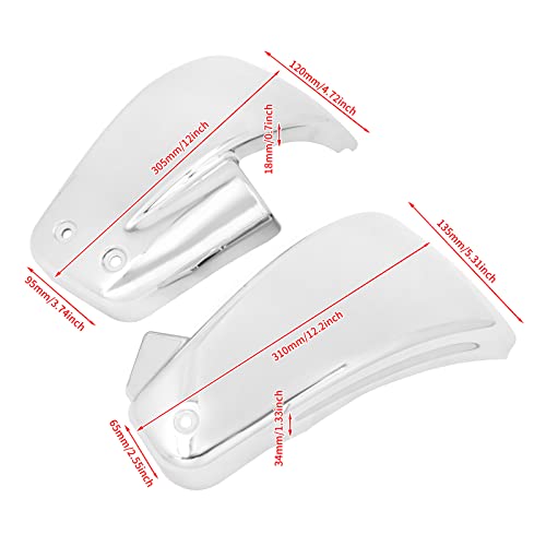 Snapklik.com : HDBUBALUS Motorcycle Battery Side Fairing Covers Compatible