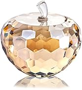 QFkris 5.1inches Height, 5 Colors Crystal Faceted Apples Ornament ...
