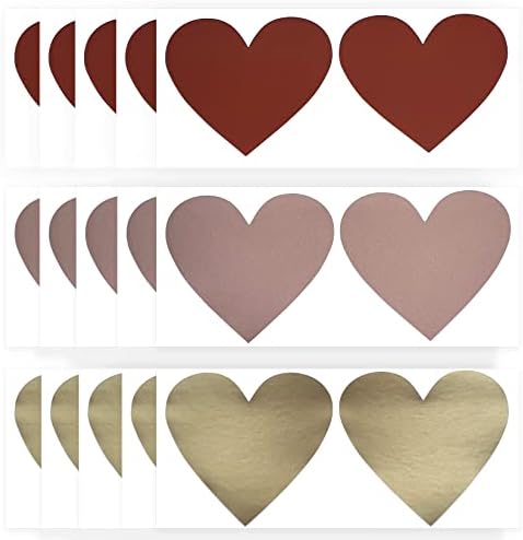 Scratch Off Stickers 30 Pieces Heart Scratch Stickers in 3 Colours, DIY ...