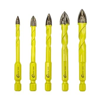 Amazon.com: Masonry Carbide Drill Bits Set - 5pcs 5/6/8/10/12mm ...