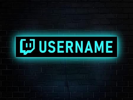 Amazon.com : Custom Gamer Tag Neon Sign, Gamer Tag For Twitch, Gamer ...