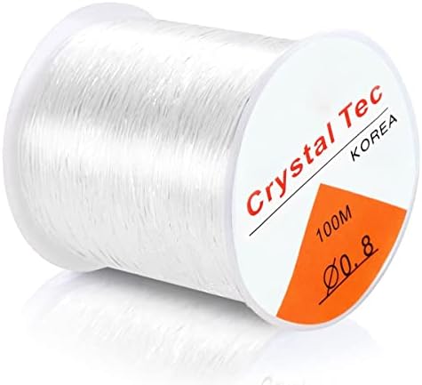 100m/Roll 0.8mm Clear Bead Cord, Bracelet Beading Thread Crystal ...