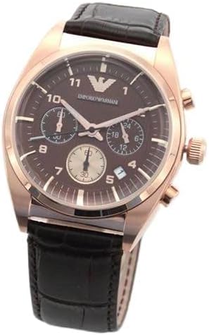 Amazon.co.jp: [エンポリオアルマーニ] EMPORIO ARMANI 腕時計 エンポリオ・アルマーニ メンズ・レザーストラップ ...