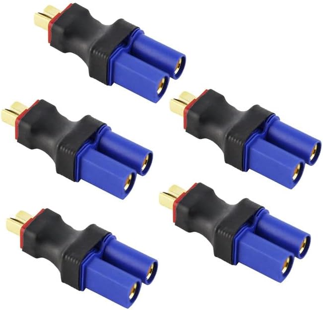 4pcs RC LiPo Battery Connector Adapter Compatible with EC3 to Deans T ...