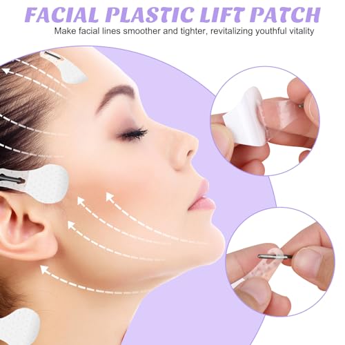 Face Lift Tape, 40 Pcs Face Tape Lifting Invisible Waterproof Face ...