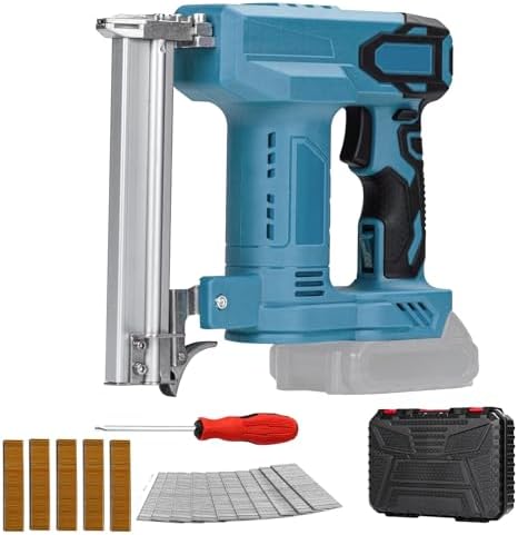 Cordless Brad Nailer, Cordless Nail Staple Gun Compatible with Makita ...