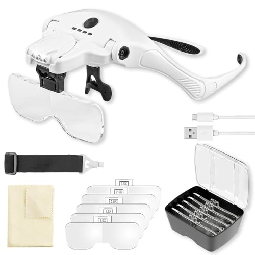 Lentes Lupa Con Luz LED - Ferreteria Y Herramientas