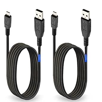 T-Power (6.6 Ft) 2 x Micro USB to USB Cables for Kobo Glo, Kobo Mini ...