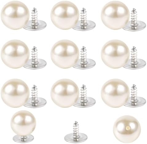 50pcs Pearl Brooch Buttons, No Sew Cover Up Buttons Removable Reusable ...