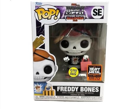 Funko Pop Freddy Bones Glow-in-The-Dark 2023 Heavy Metal Halloween 3K ...