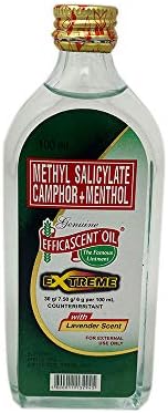 Amazon.com : Efficascent Oil Extreme Strength Methyl Salicylate Camphor ...