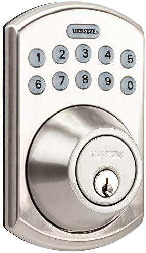 RemoteLock LockState Residential Deadbolt Satin Chrome Smart Lock ...