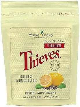 Amazon.com : Young Living Thieves Hard Lozenges, 30 ct | Sugar-Free ...