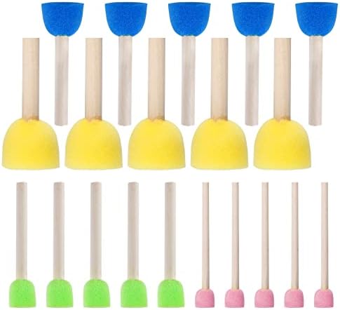 Amazon.com: Kare & Kind 30 pcs Round Sponges Brush Set - Painting Tools ...