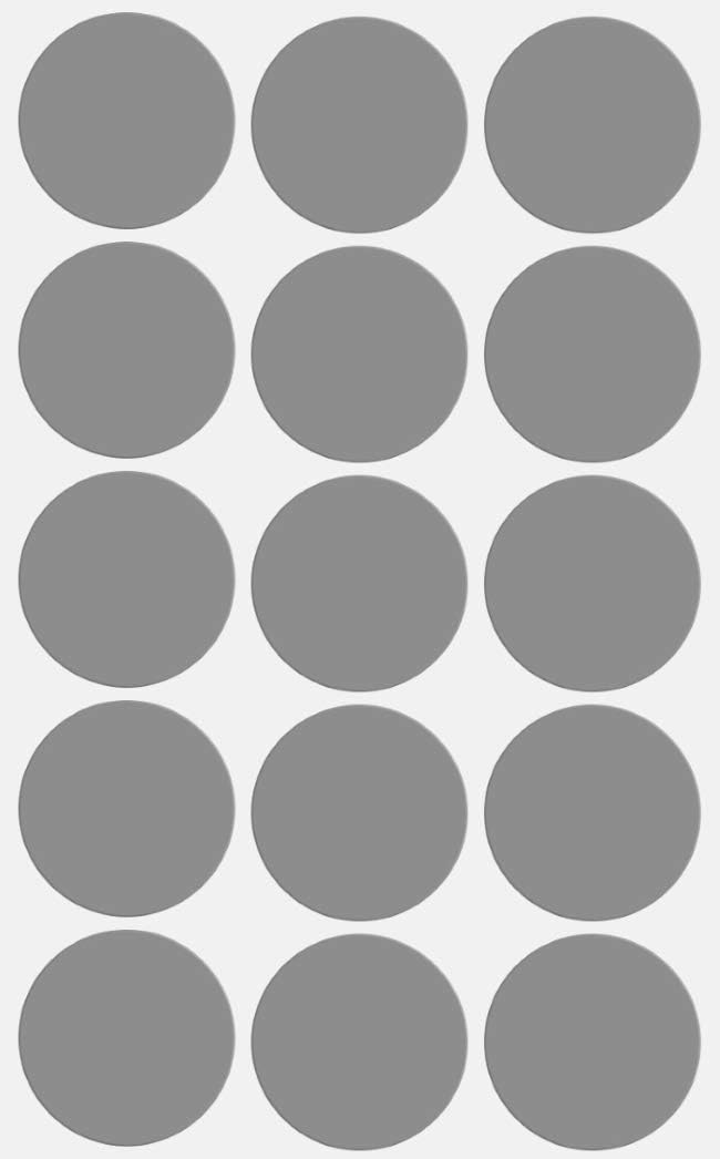 Royal Green 1.25 Inch Grey Sticker Labels for Multi-Purpose Use 30MM ...