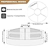 CraftGenes Rotating Pen Organizer for Desk, White Base & Acrylic Pen ...
