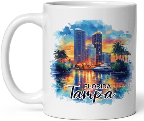 Amazon.com: Tampa Florida Ceramic Coffee Mug 11oz Cigar City - Tea ...