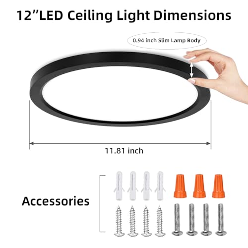 Snapklik.com : 12 Inch Selectable CCT LED Round Flat Panel Light, 24W ...