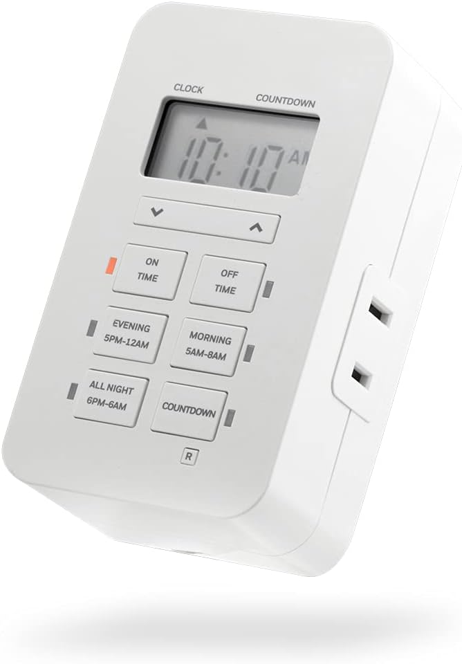 UltraPro Indoor Plug-in Digital 24-Hour Timer, Daily presets ...