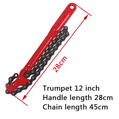 KBRD 1Pcs 450mm Chain Type Oil Filter Key Motor Wrench Remover Auto ...