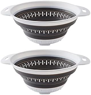 Amazon.com: Collapsible Colander | 2-Pack Black Collapsible Strainer ...