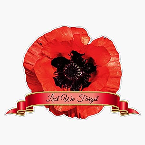 Amazon.com: Remembrance Day Red Poppies Sticker Bumper Sticker Vinyl ...
