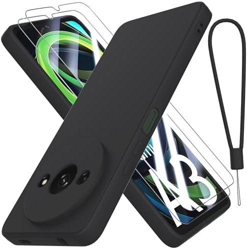 Cover for Xiaomi Redmi A3 Case with 1 Pack Tempered Glass Screen ...