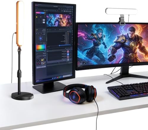 Amazon.com: NEEWER Basics Desktop LED Light Kit with 11" Stand/Monitor ...