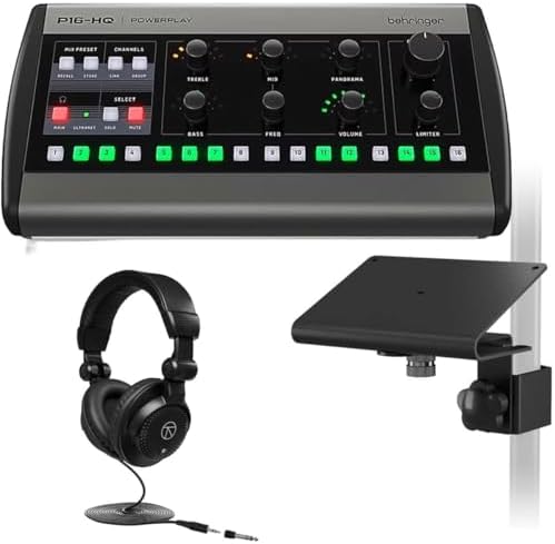 Amazon.com: Behringer Powerplay P16-M 16-Channel Digital Personal Mixer ...